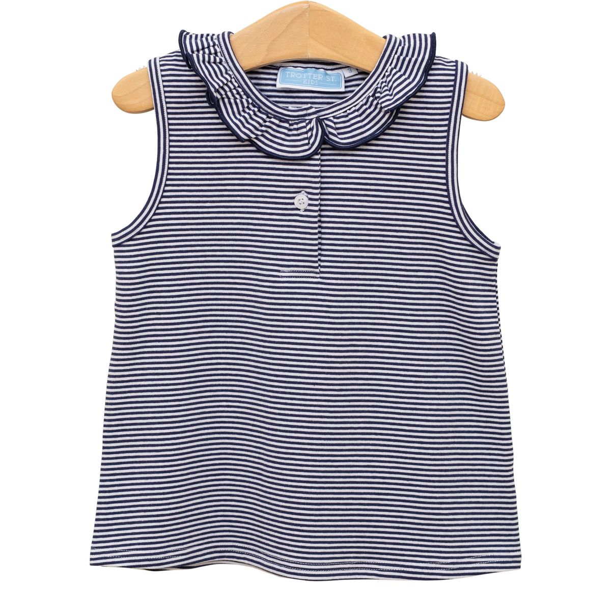 Nora Tank- Navy Stripe – Sprout Kids