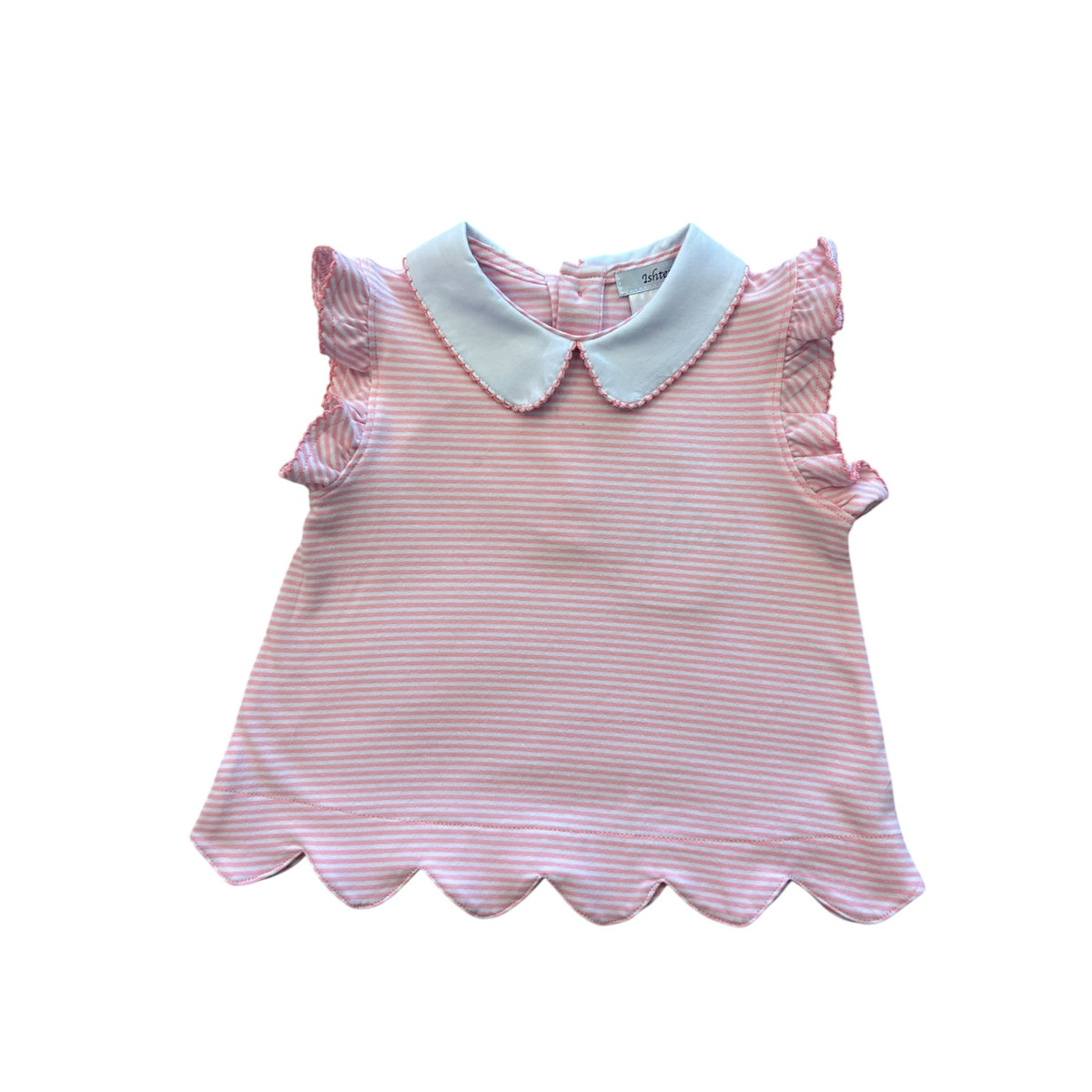 Pink Stripe Scalloped Tank – Sprout Kids