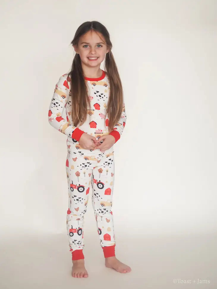 Toast + Jams Down On The Farm Bamboo PJ Set – Sprout Kids